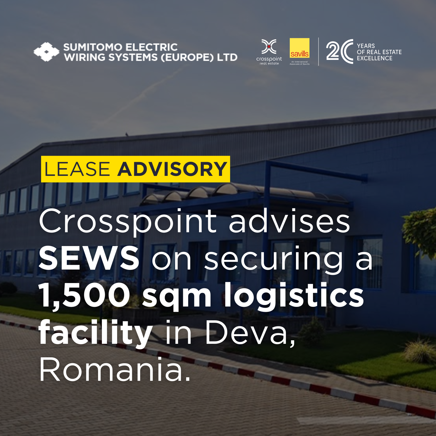 Crosspoint advises SEWS on securing a 1,500 sqm logistics facility in ...